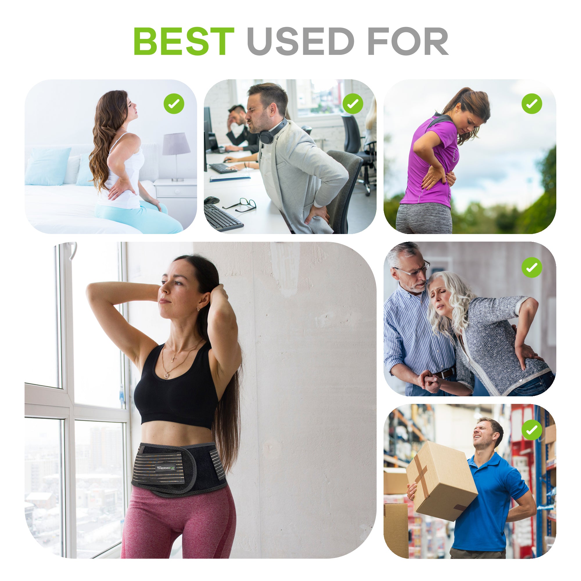 ThermoDR Self Heat Back Support – The Heat Pack Company
